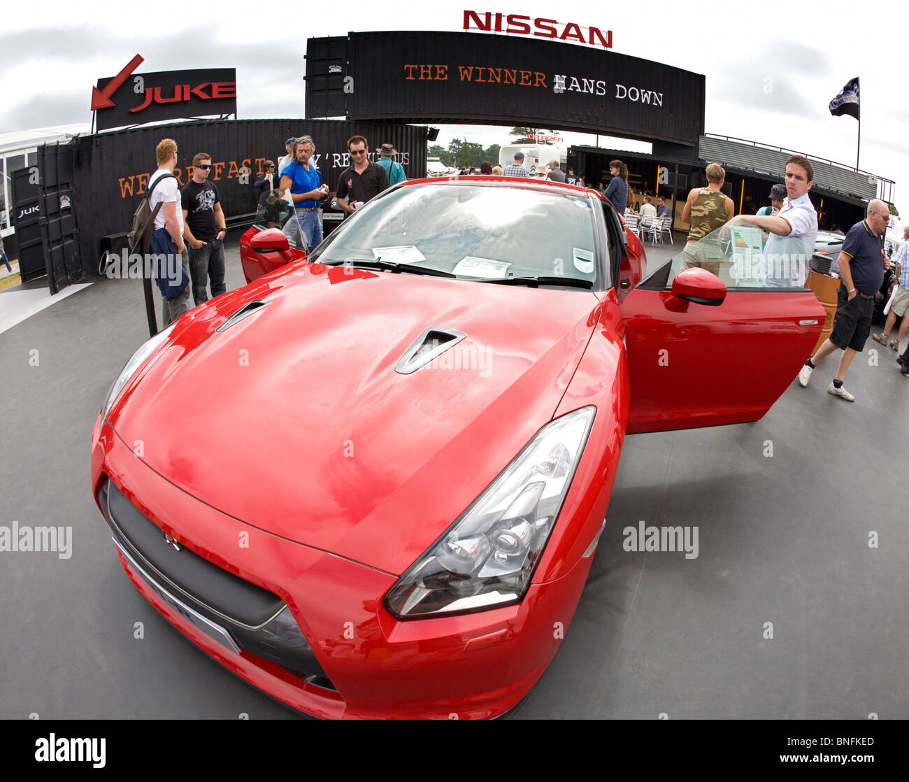 Nissan car display stand hi-res stock photography and images - Alamy