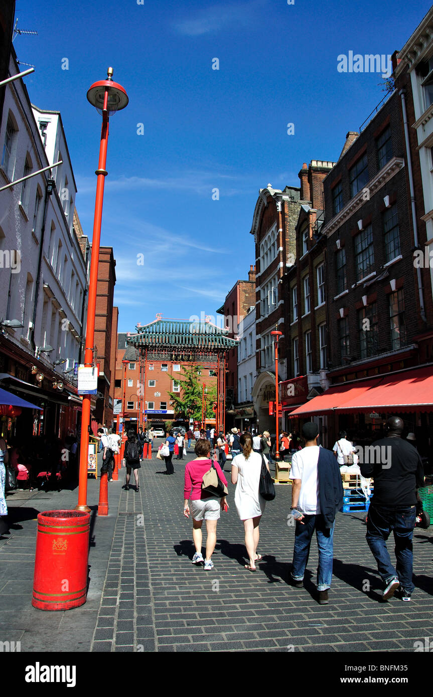 Gerrard Street, Chinatown, Soho, West End, City of Westminster, Greater London, England, United ...