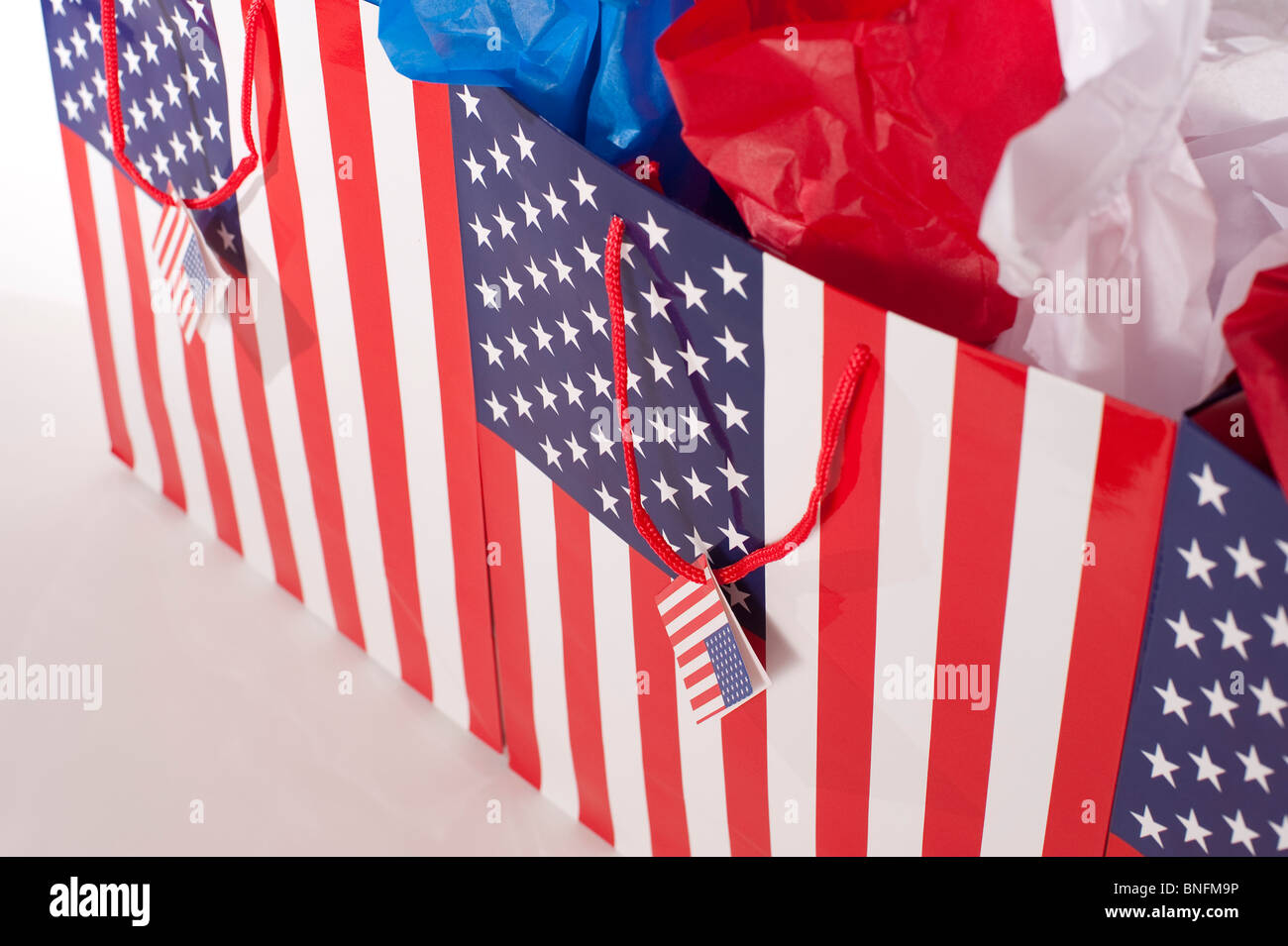 American flag gift bags hi-res stock photography and images - Alamy