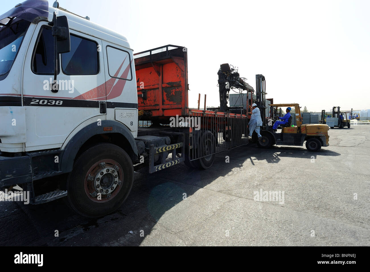 Forklift loading hi-res stock photography and images - Alamy