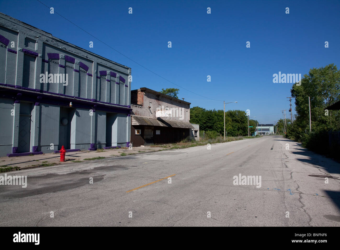 Abandoned buildings Saginaw Michigan USA Stock Photo - Alamy
