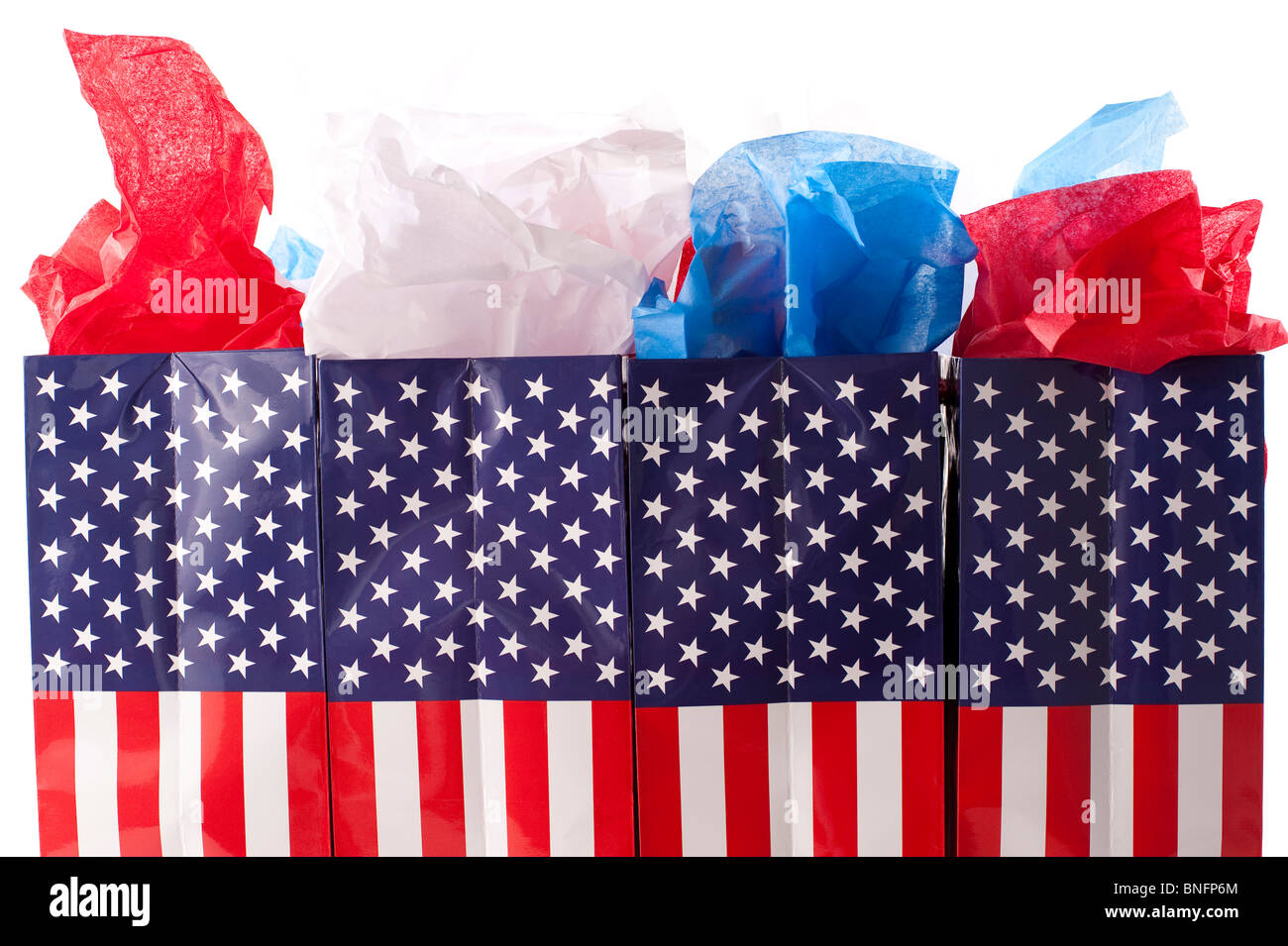 American flag gift bags hi-res stock photography and images - Alamy