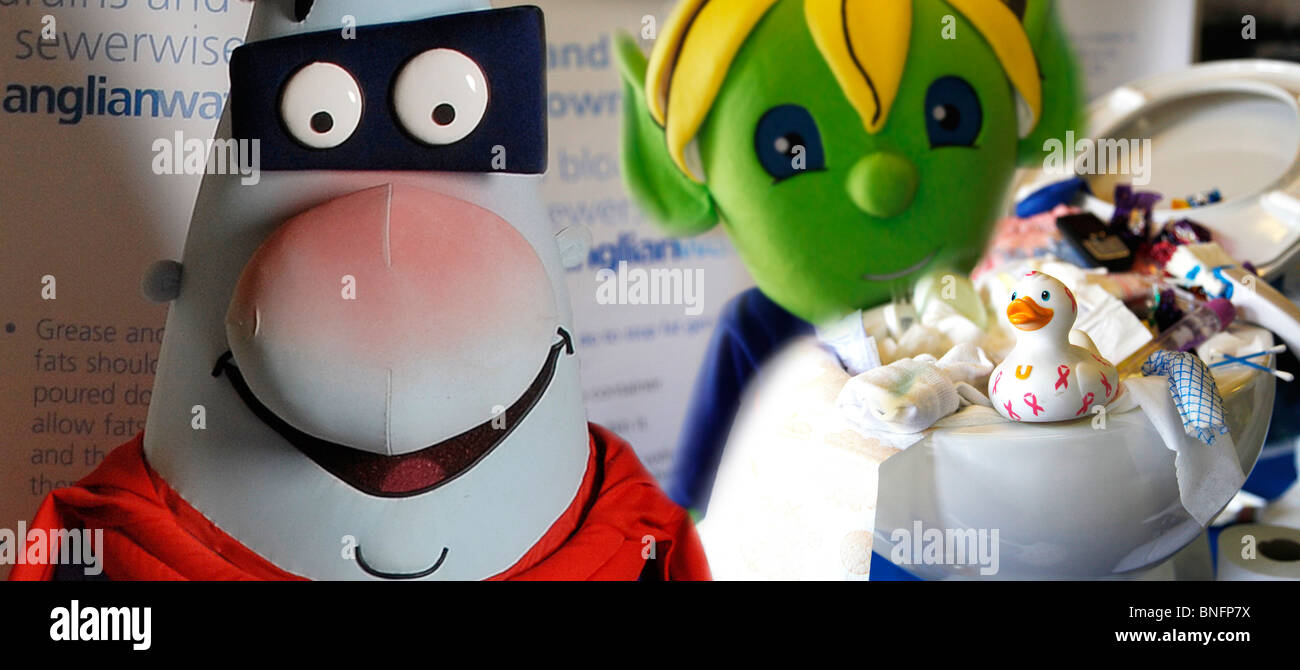 Flynn the Bin Elf and Captain Splosh -Bedford Council & Anglian Water ...