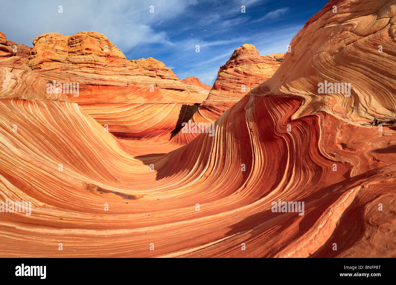 Eroded sandstone formations in Vermilion Cliffs National Monument ...