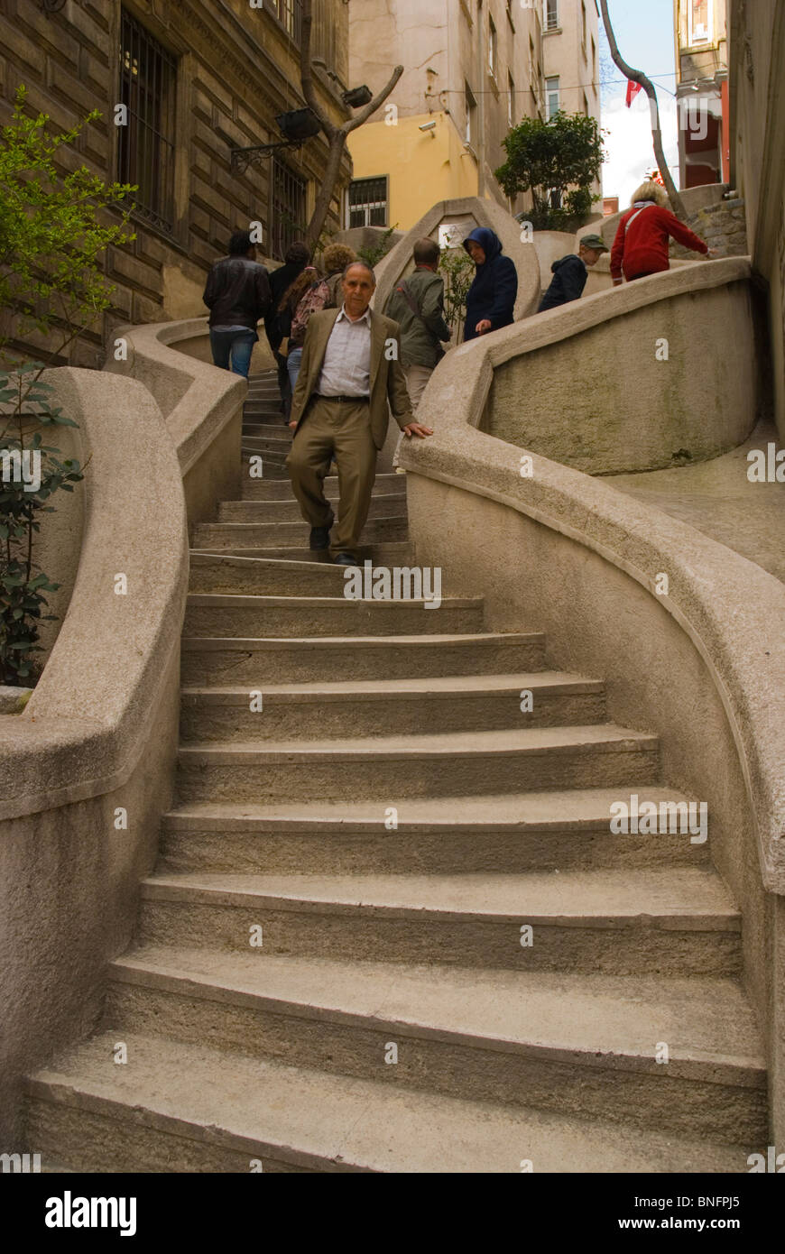Camondo stairs Beyoglu Istanbul Turkey Europe Stock Photo - Alamy