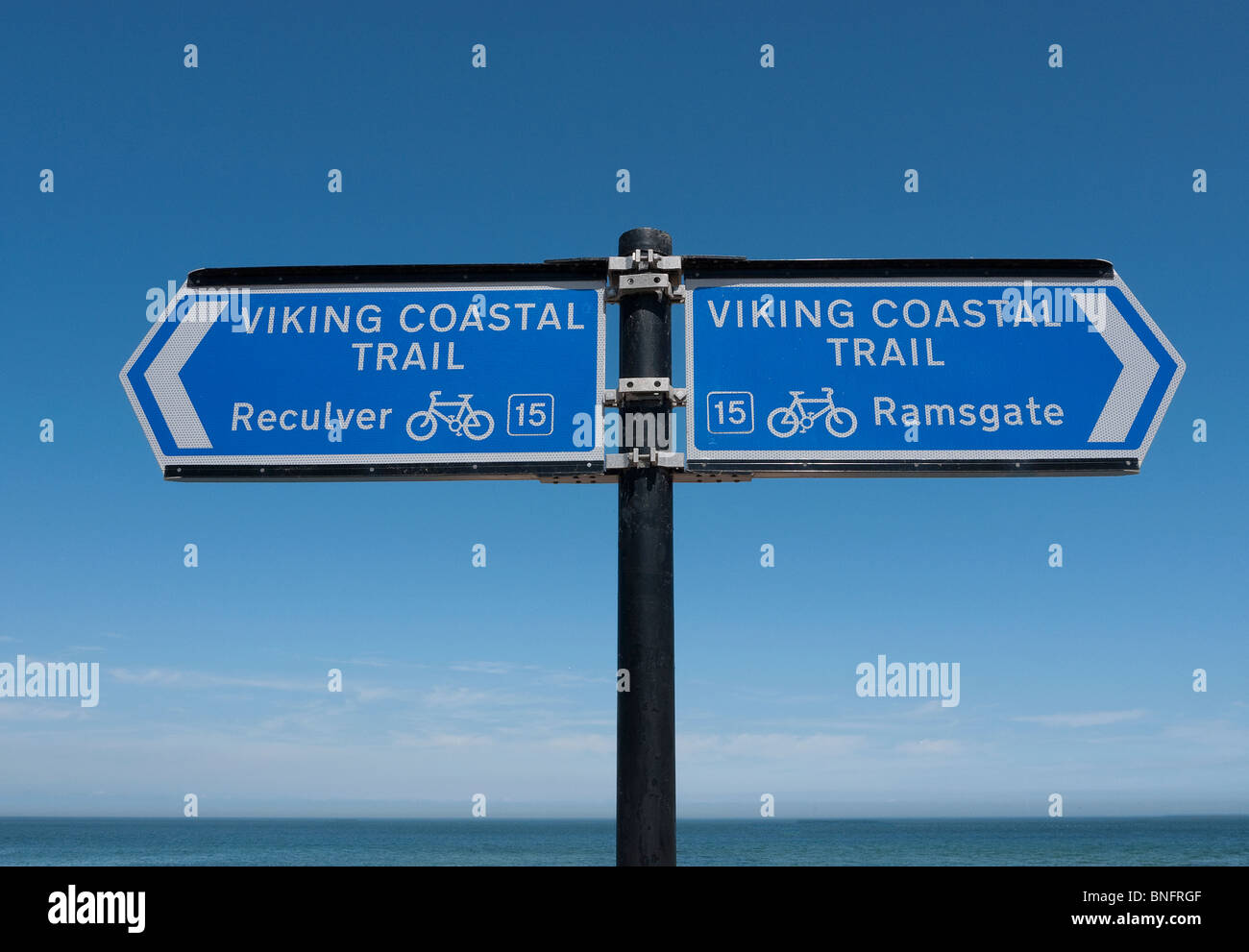 Viking Coastal trail Thanet Kent UK Stock Photo - Alamy