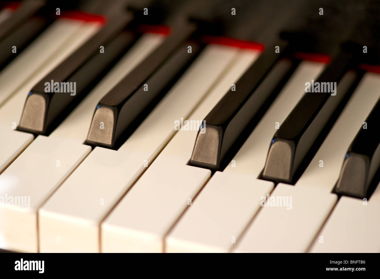 Piano Keys: Two and Three Black Key Group Stock Photo - Alamy