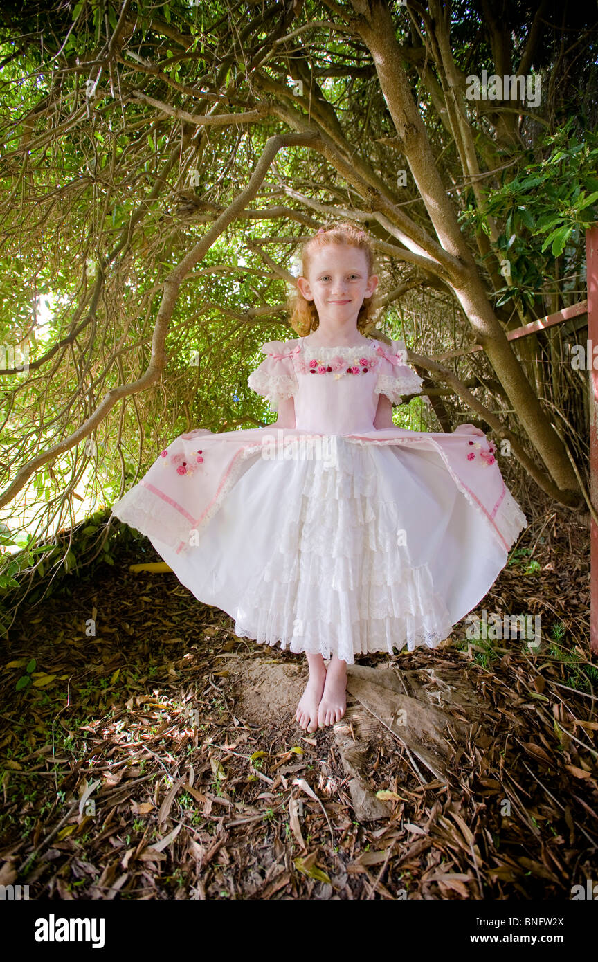Girl in fancy dress, San Diego, California, USA Stock Photo - Alamy