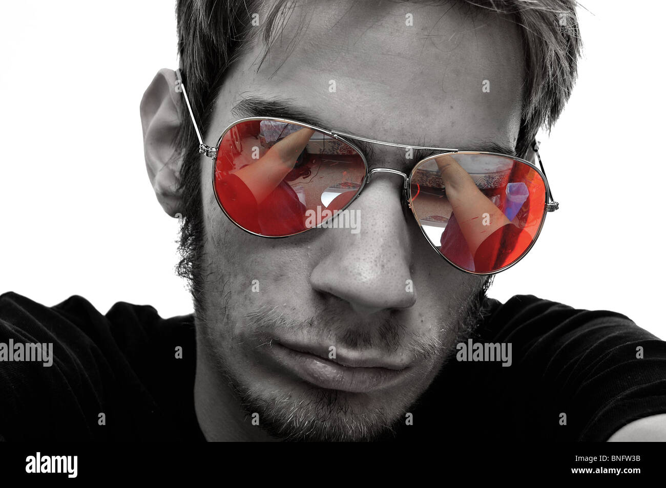 Man aviator glasses hi-res stock photography and images - Alamy