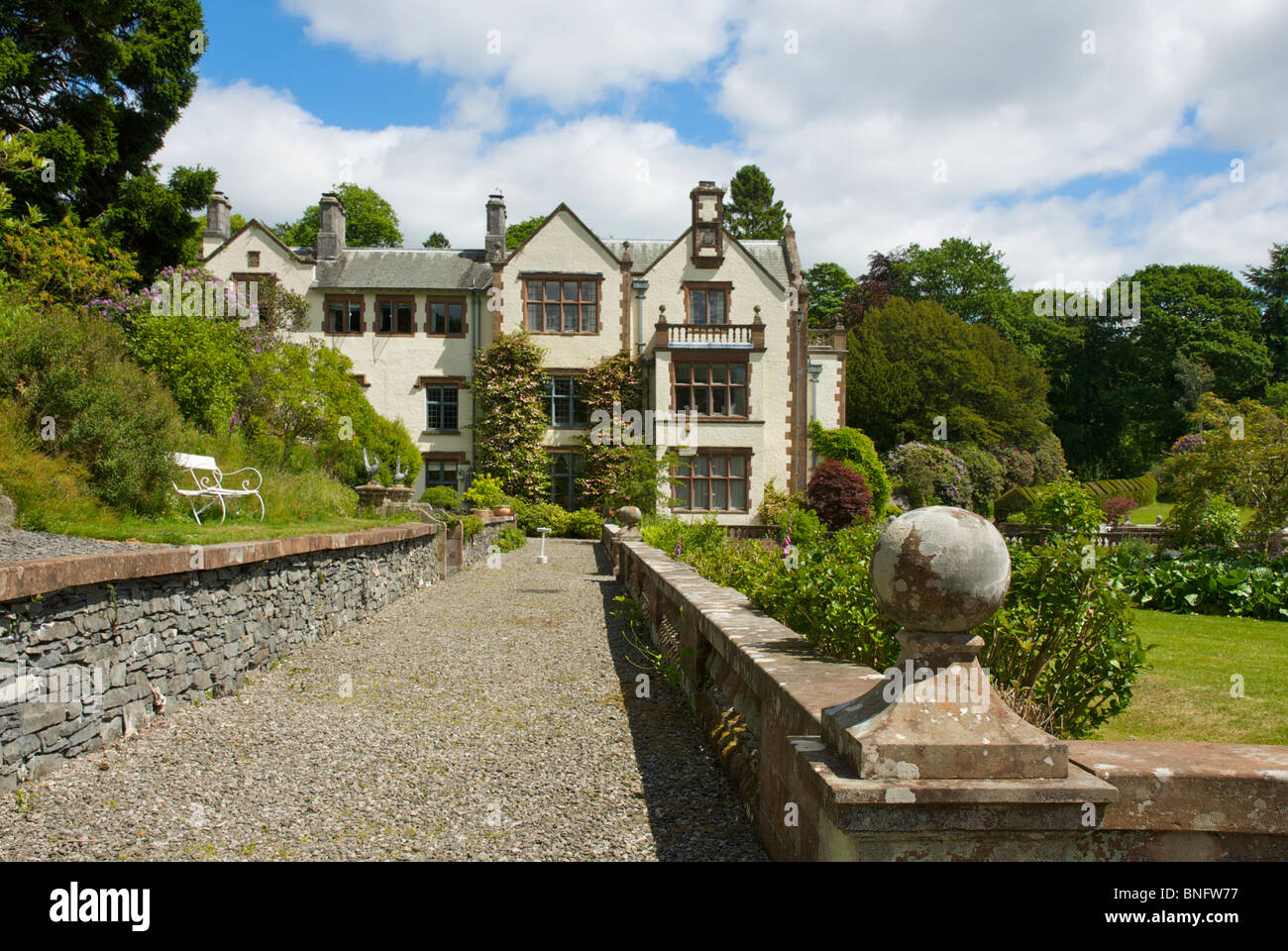 Graythwaite Hall and gardens, near Newby Bridge, Lake District National ...