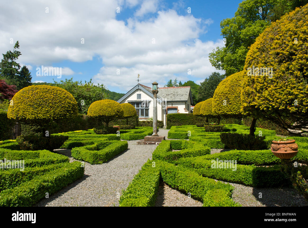 Garden of Graythwaite Hall, near Newby Bridge, Lake District National ...
