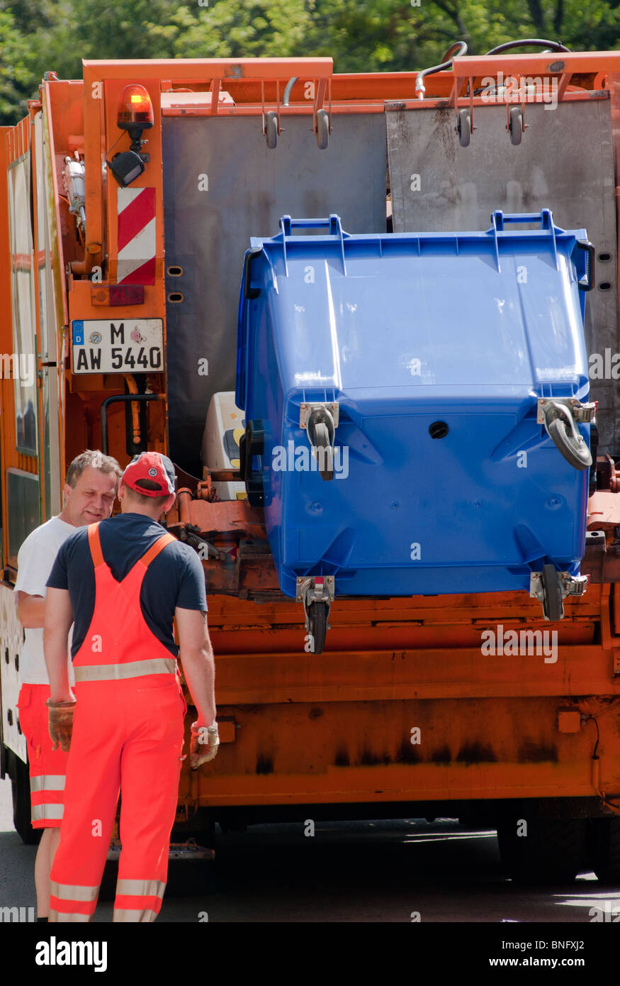 Refuse collection in Munich, Germany Stock Photo - Alamy