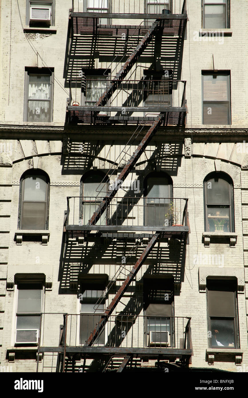 Fire escapes, New York City Stock Photo - Alamy