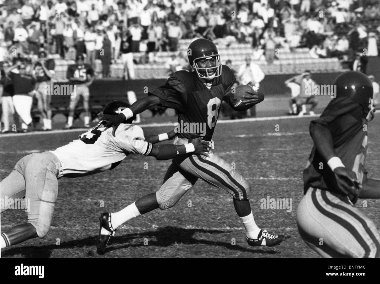 Football players on white Black and White Stock Photos & Images - Alamy