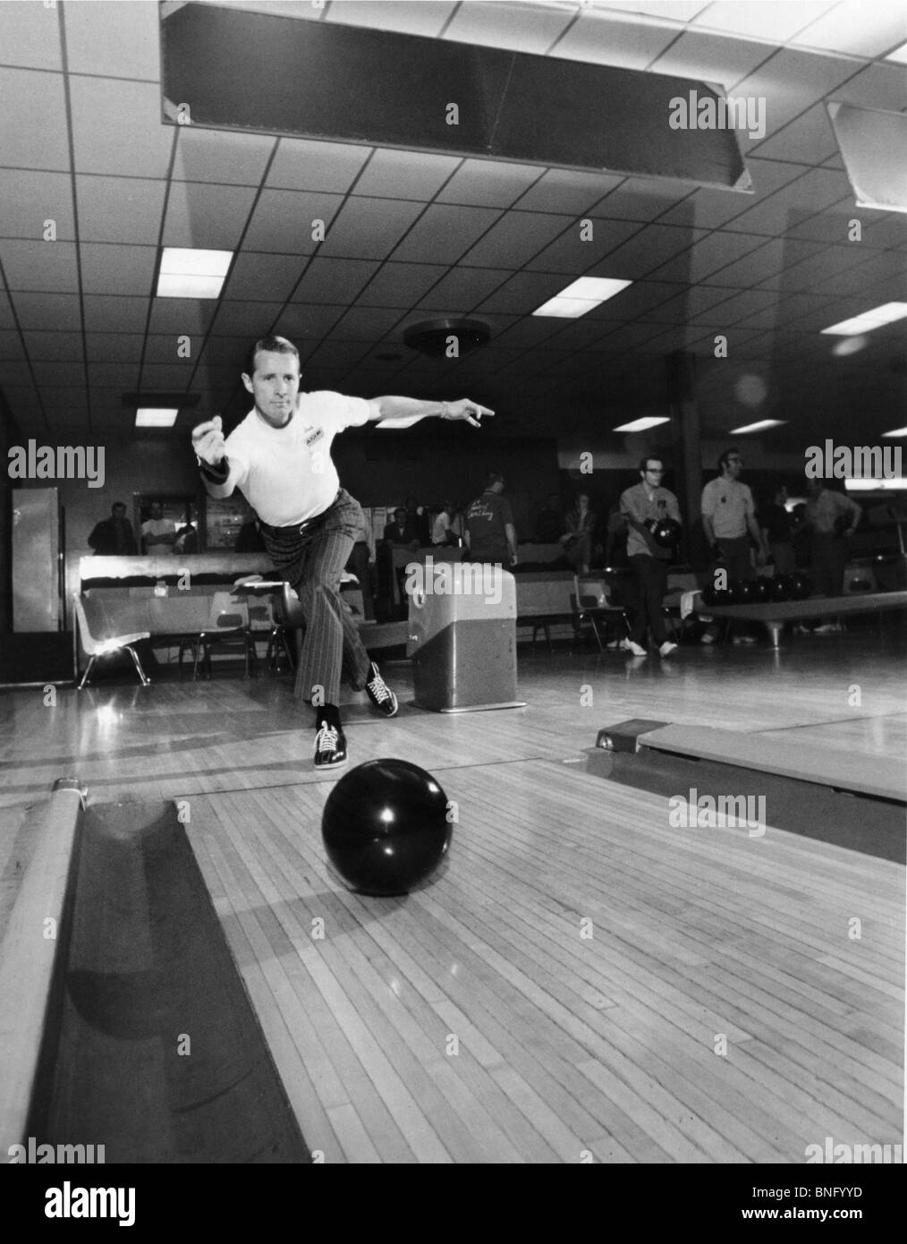 Bowling alley Black and White Stock Photos & Images - Alamy