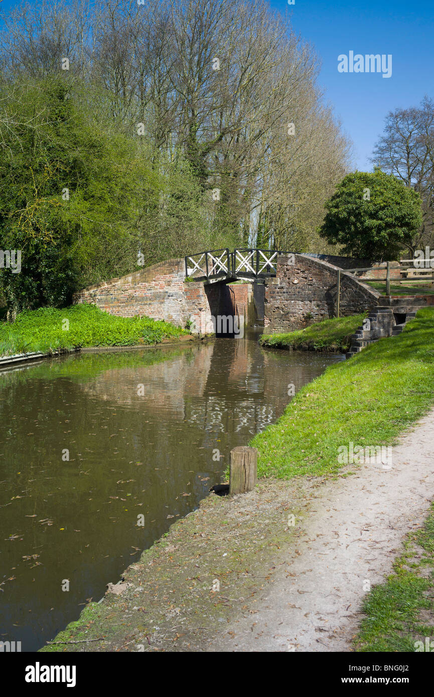 A bridge over a canal Stock Photo - Alamy