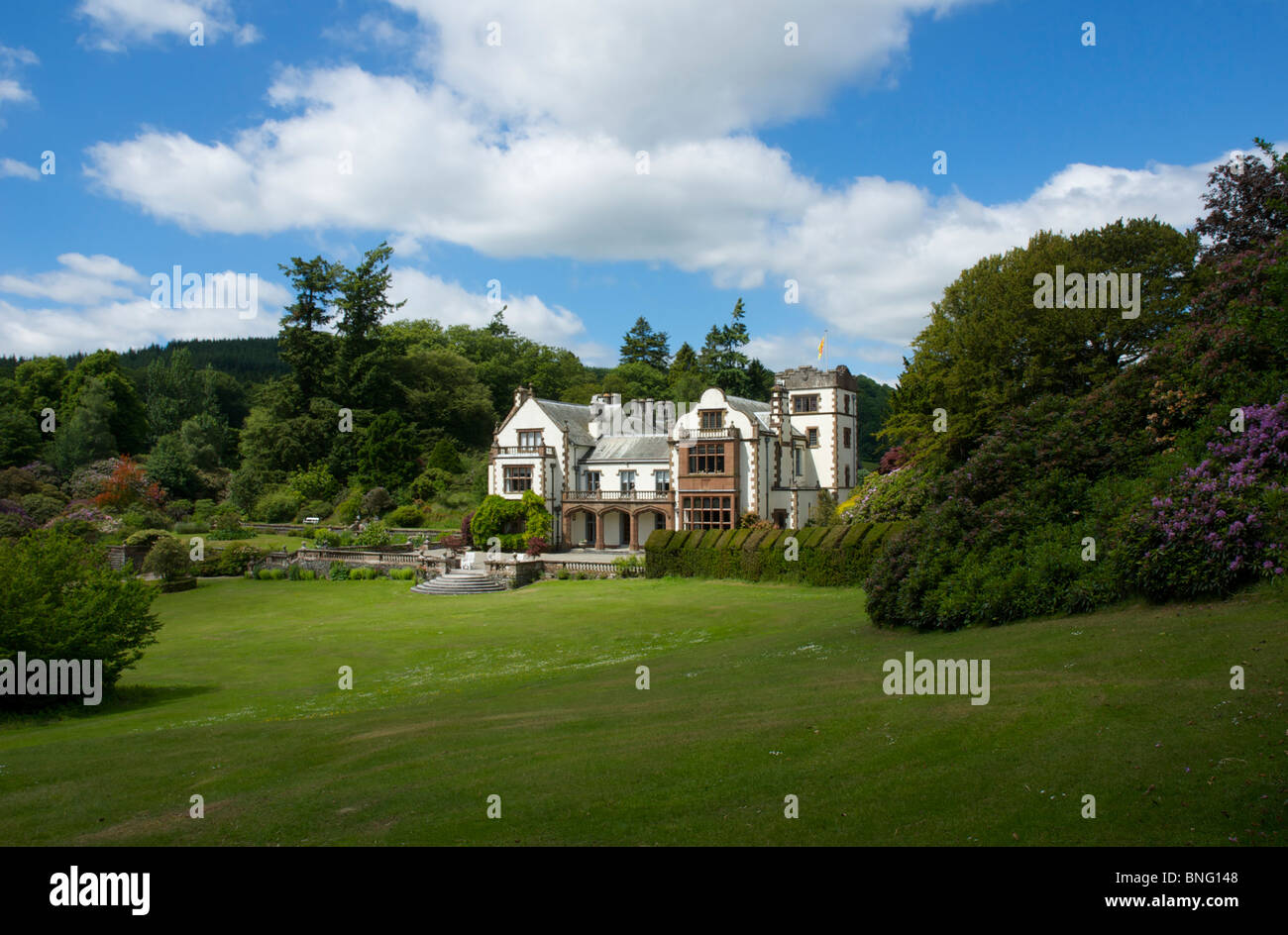 Graythwaite Hall and gardens, near Newby Bridge, Lake District National ...