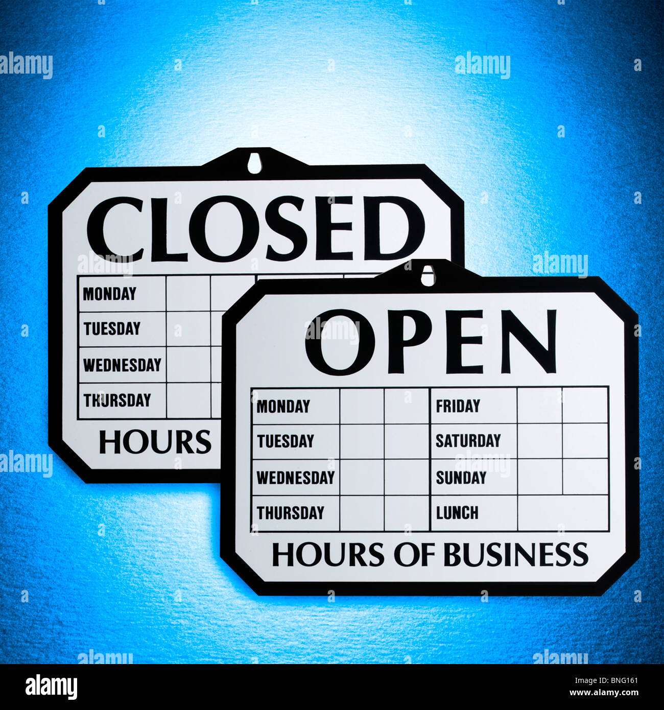 Open and closed signs Stock Photo - Alamy