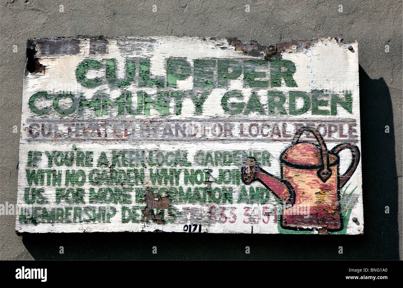 Community garden sign hi-res stock photography and images - Alamy