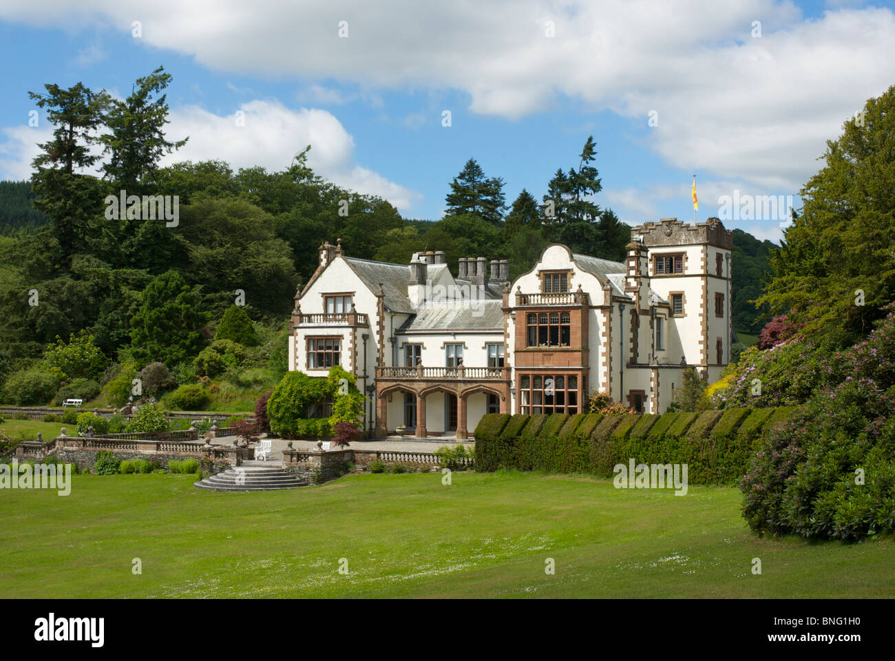 Graythwaite Hall and gardens, near Newby Bridge, Lake District National ...