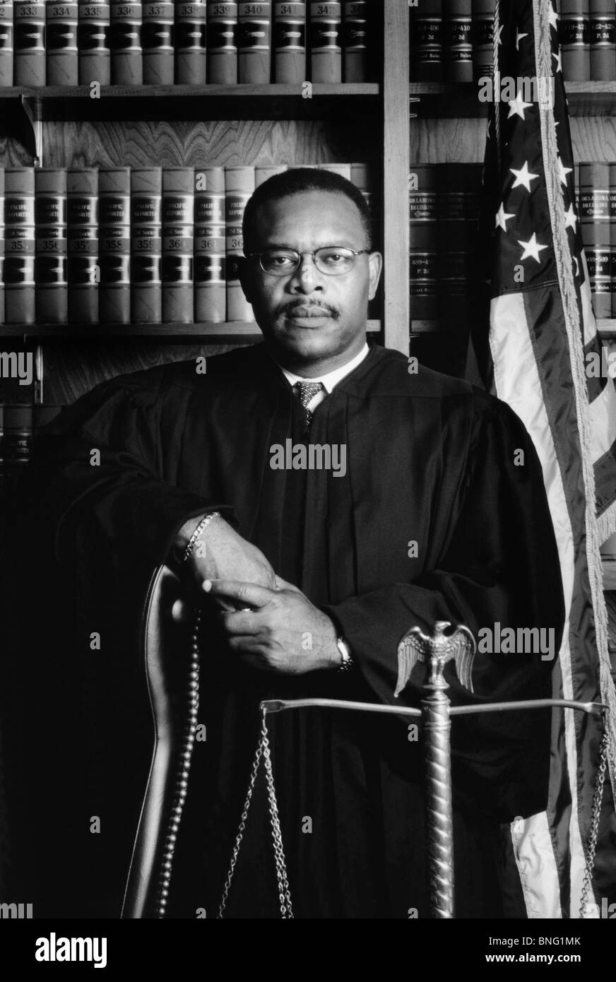 Judge standing in his office Stock Photo - Alamy