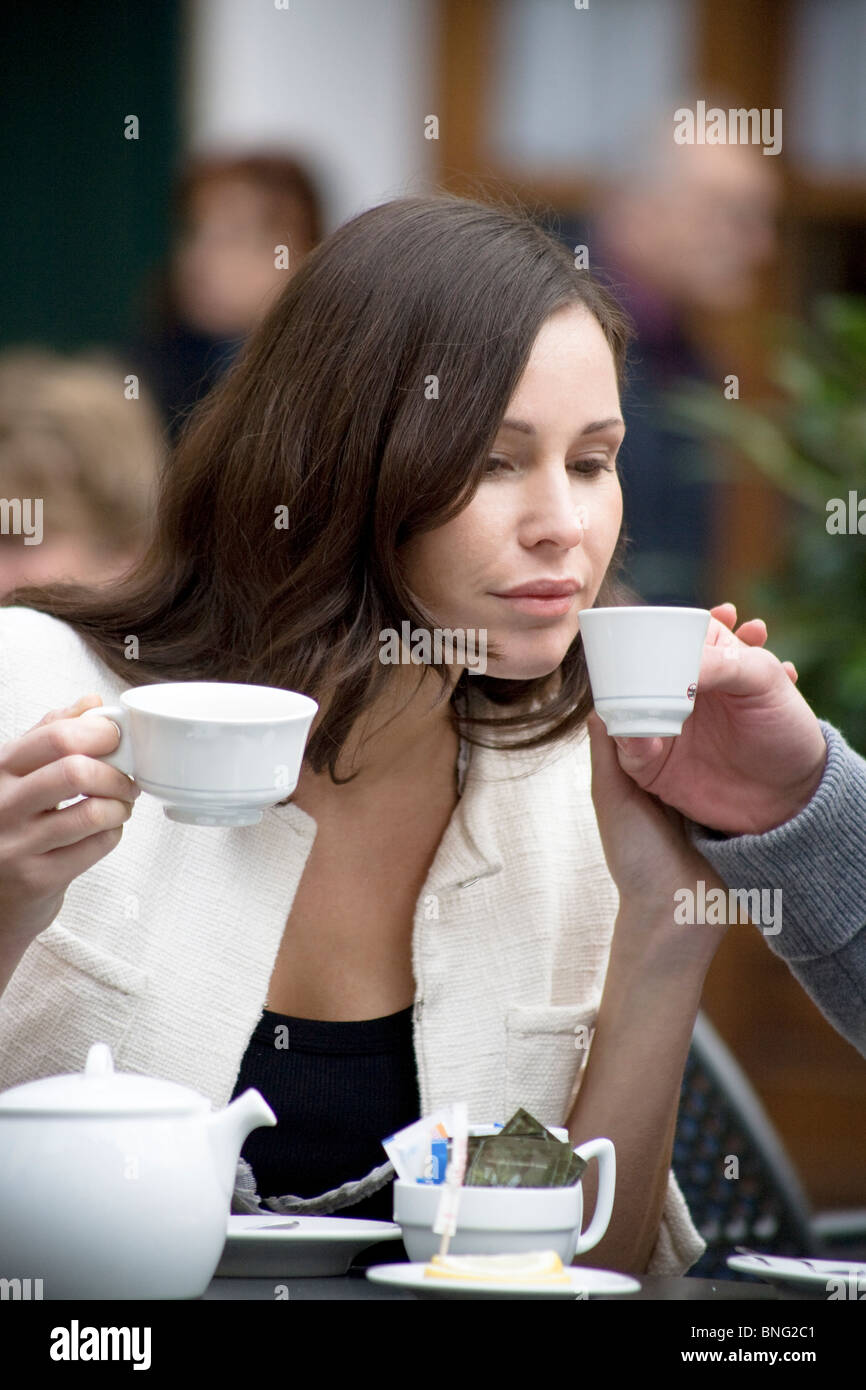 Tasting of tea outdoors hi-res stock photography and images - Alamy