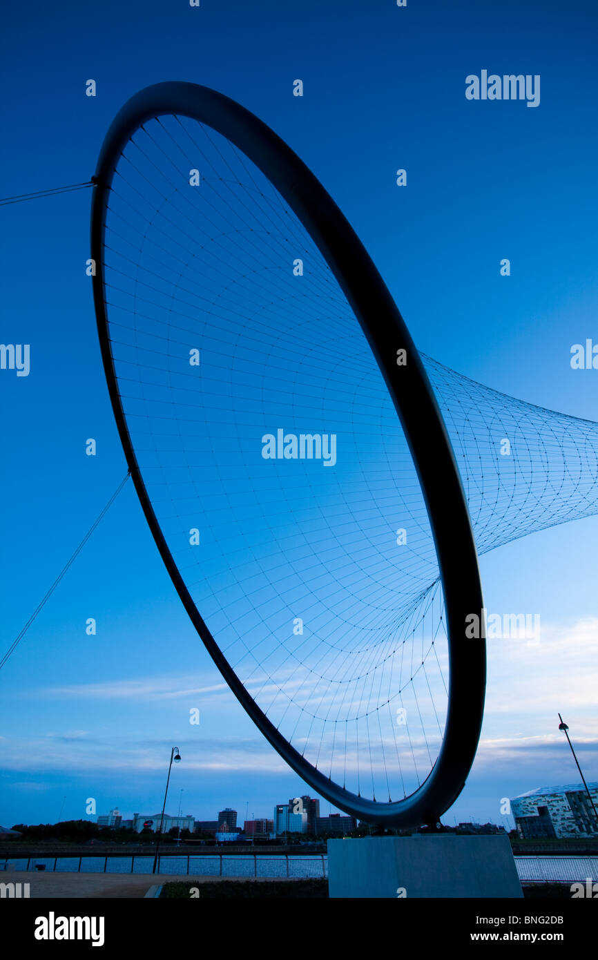The Temenos Sculpture on the middlehaven Site in Middlesbrough with a ...