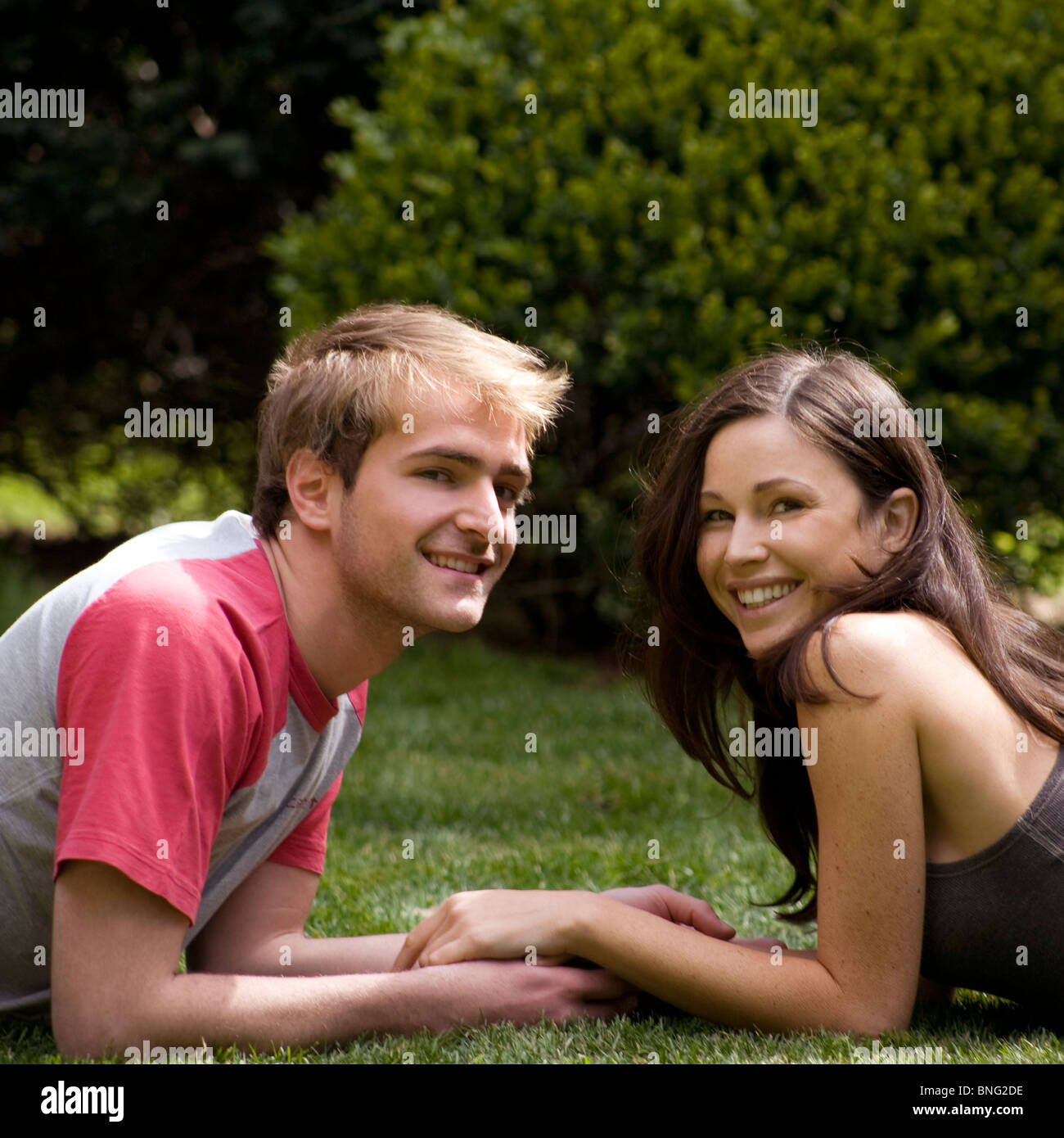 couple in the garden Stock Photo - Alamy