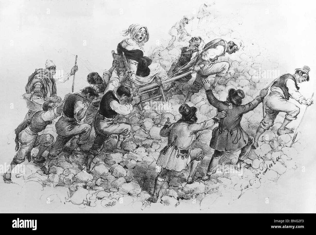 The Distaff Side of Mountaineering, Transporting a Lady to the Summit ...