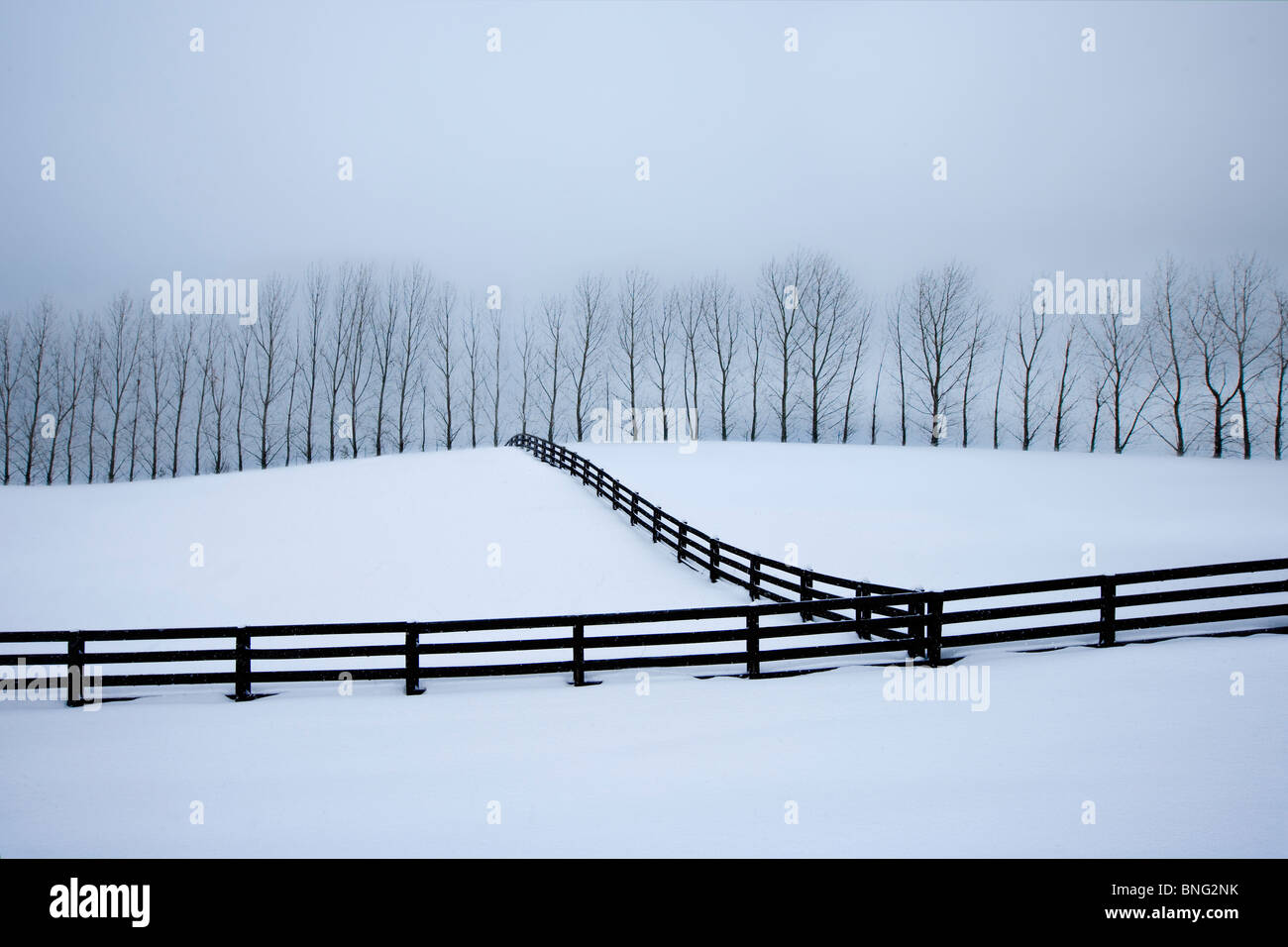 Security fence snow hi-res stock photography and images - Alamy