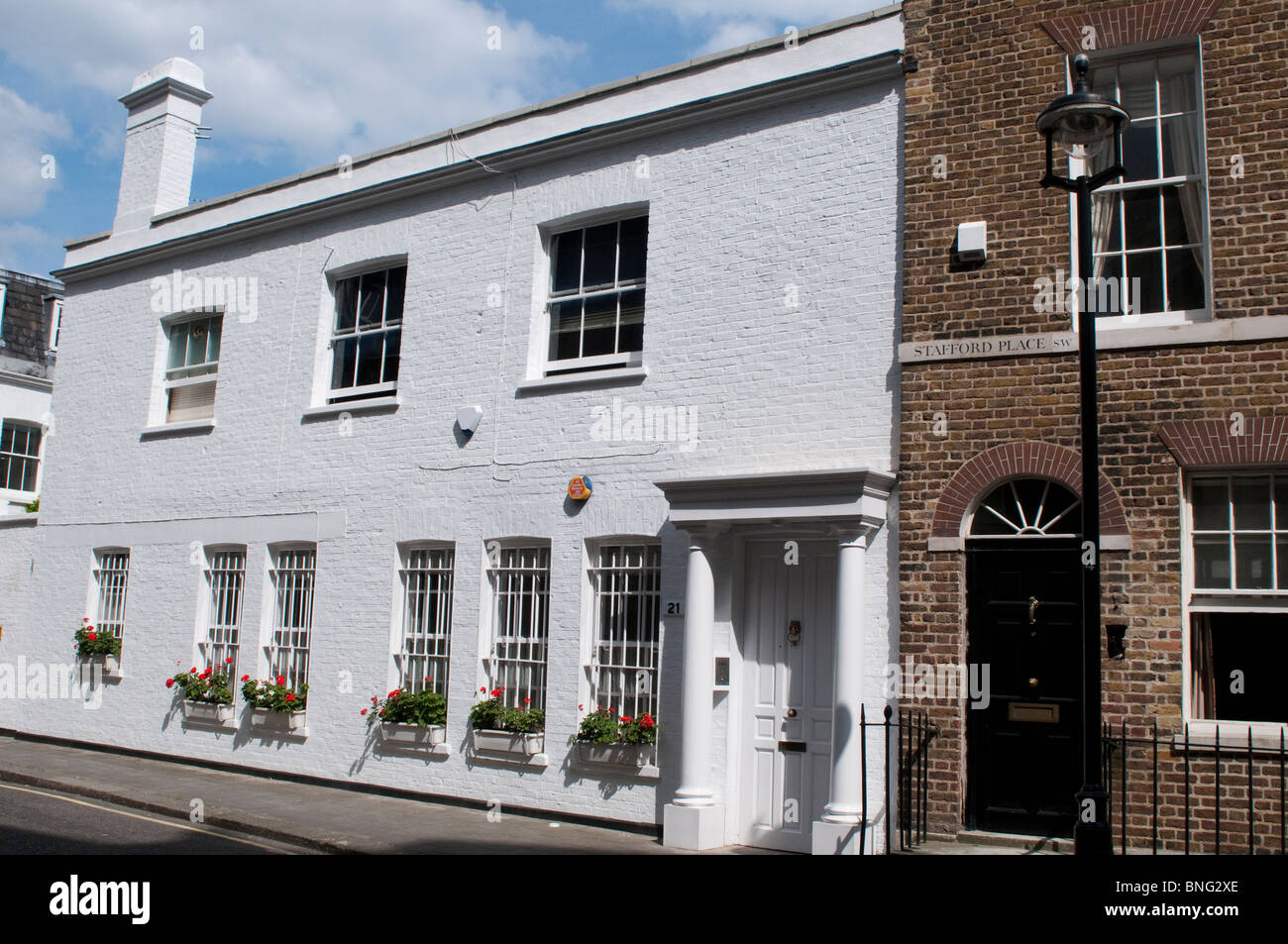 Residential houses on Stafford Place , London, SW1, UK Stock Photo - Alamy