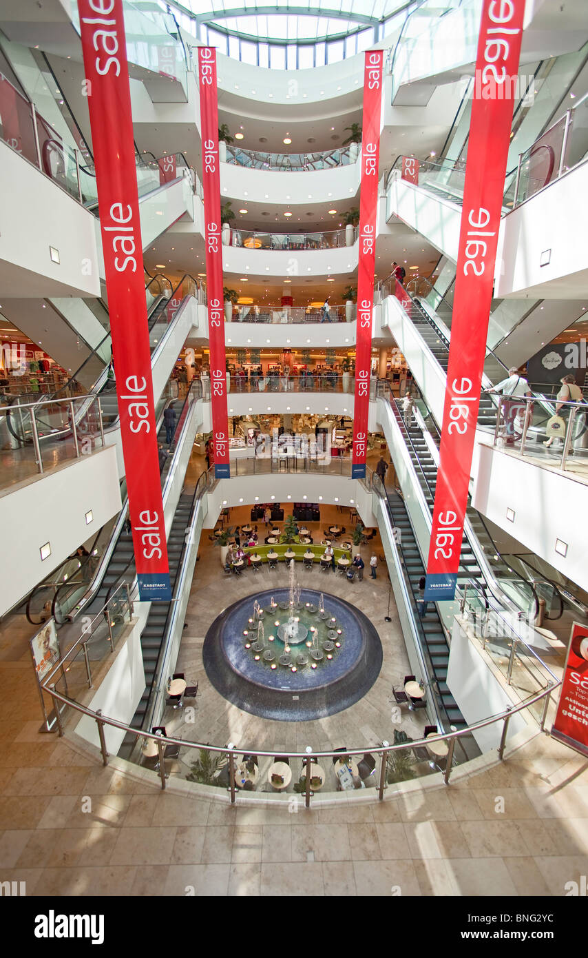 Sale in a department store of the Karstadt Warenhaus GmbH, in Leipzig ...