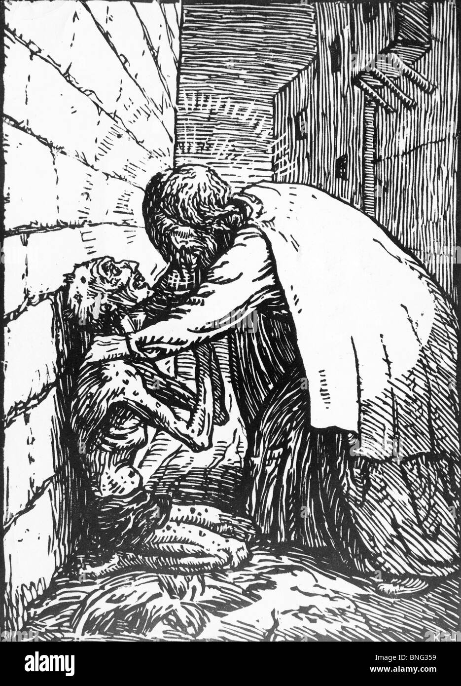 Healing lepers jesus hi-res stock photography and images - Alamy