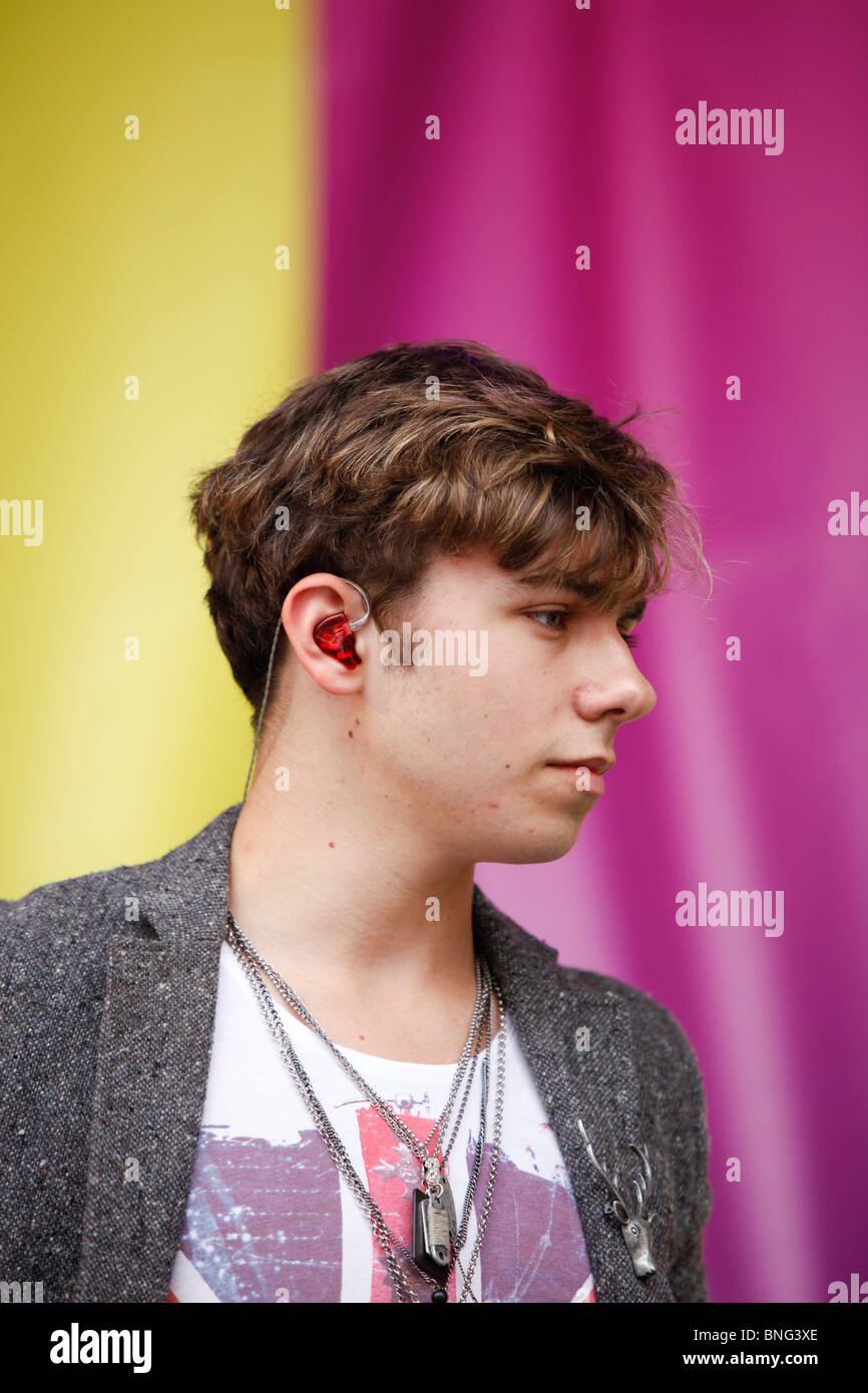 Nathan James Sykes performing with The Wanted at The Midlands Music ...