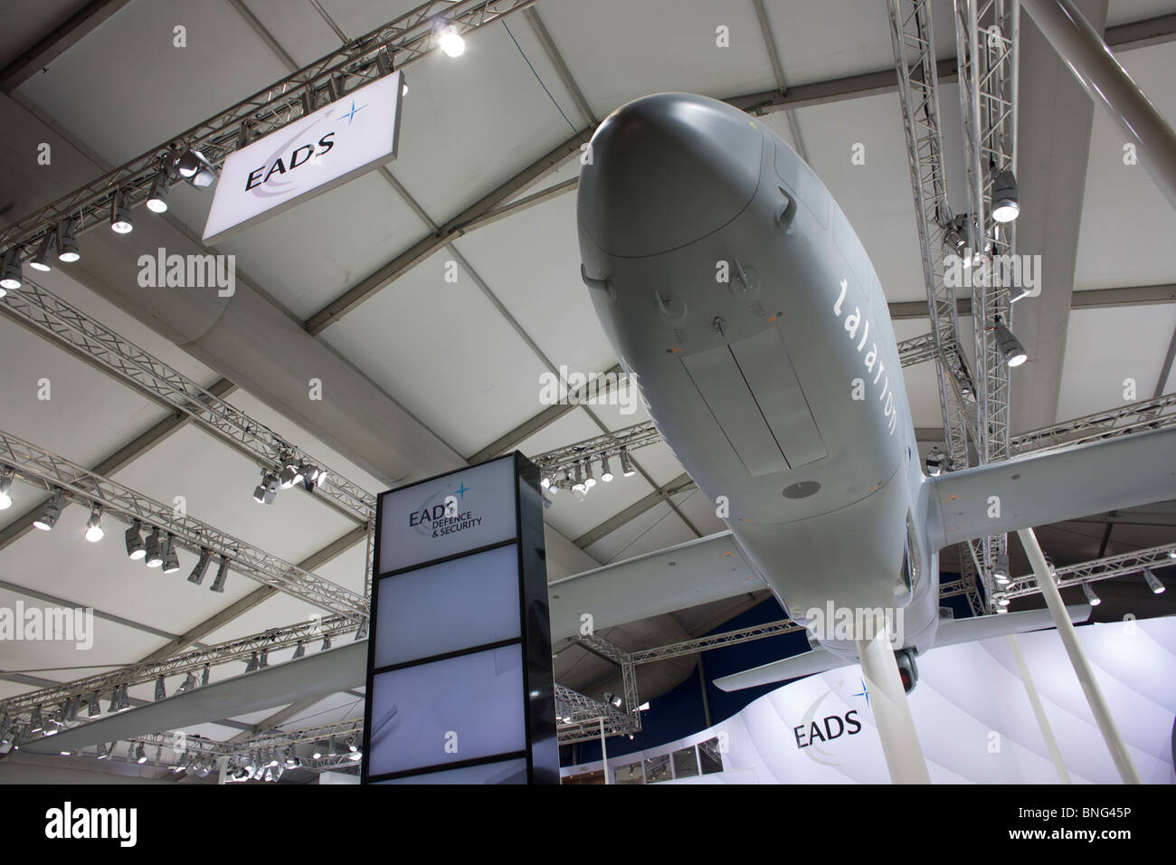 A scaled model exhibit of Talarion at the EADS hospitality stand at the ...