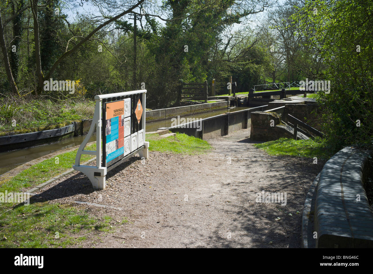A bridge over a canal Stock Photo - Alamy