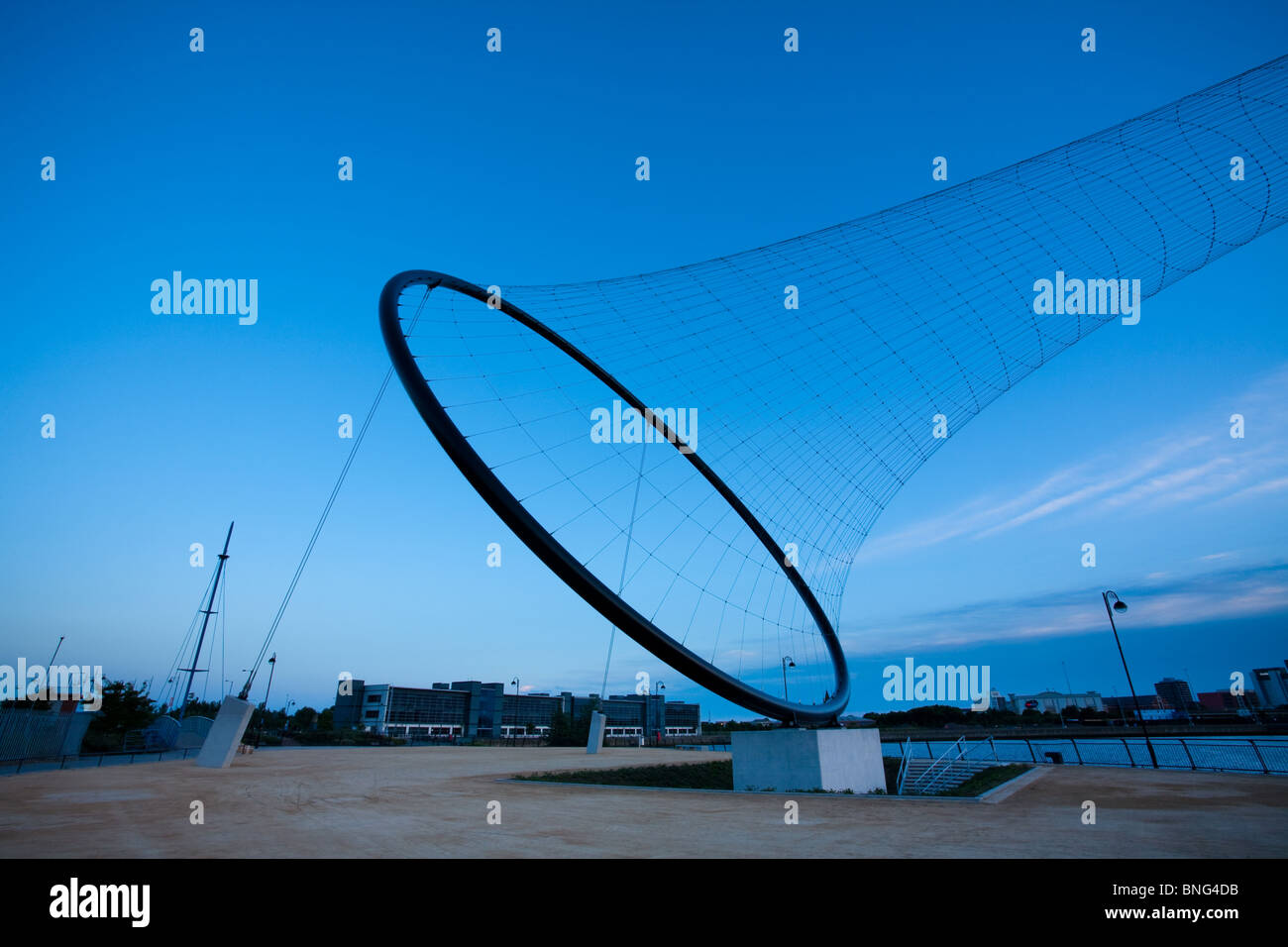 The Temenos Sculpture on the middlehaven Site in Middlesbrough with a ...