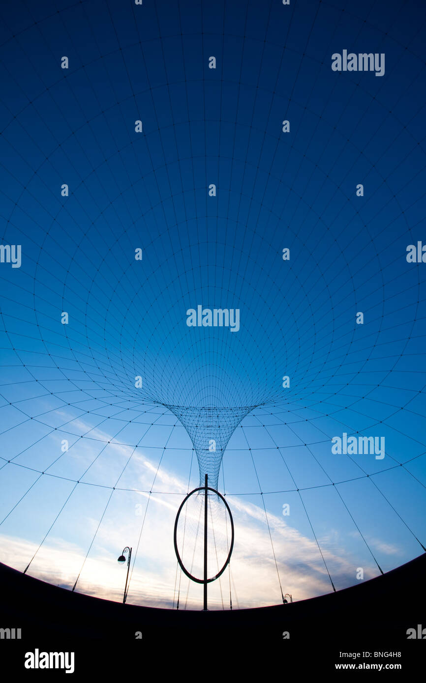 The Temenos Sculpture on the middlehaven Site in Middlesbrough with a ...