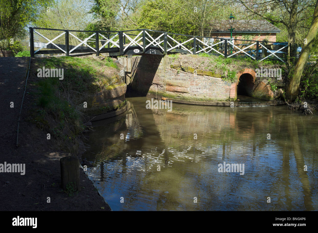 A bridge over a canal Stock Photo - Alamy