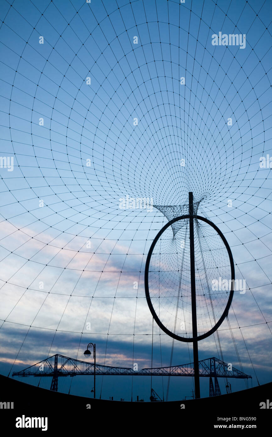 The Temenos Sculpture on the middlehaven Site in Middlesbrough with a ...