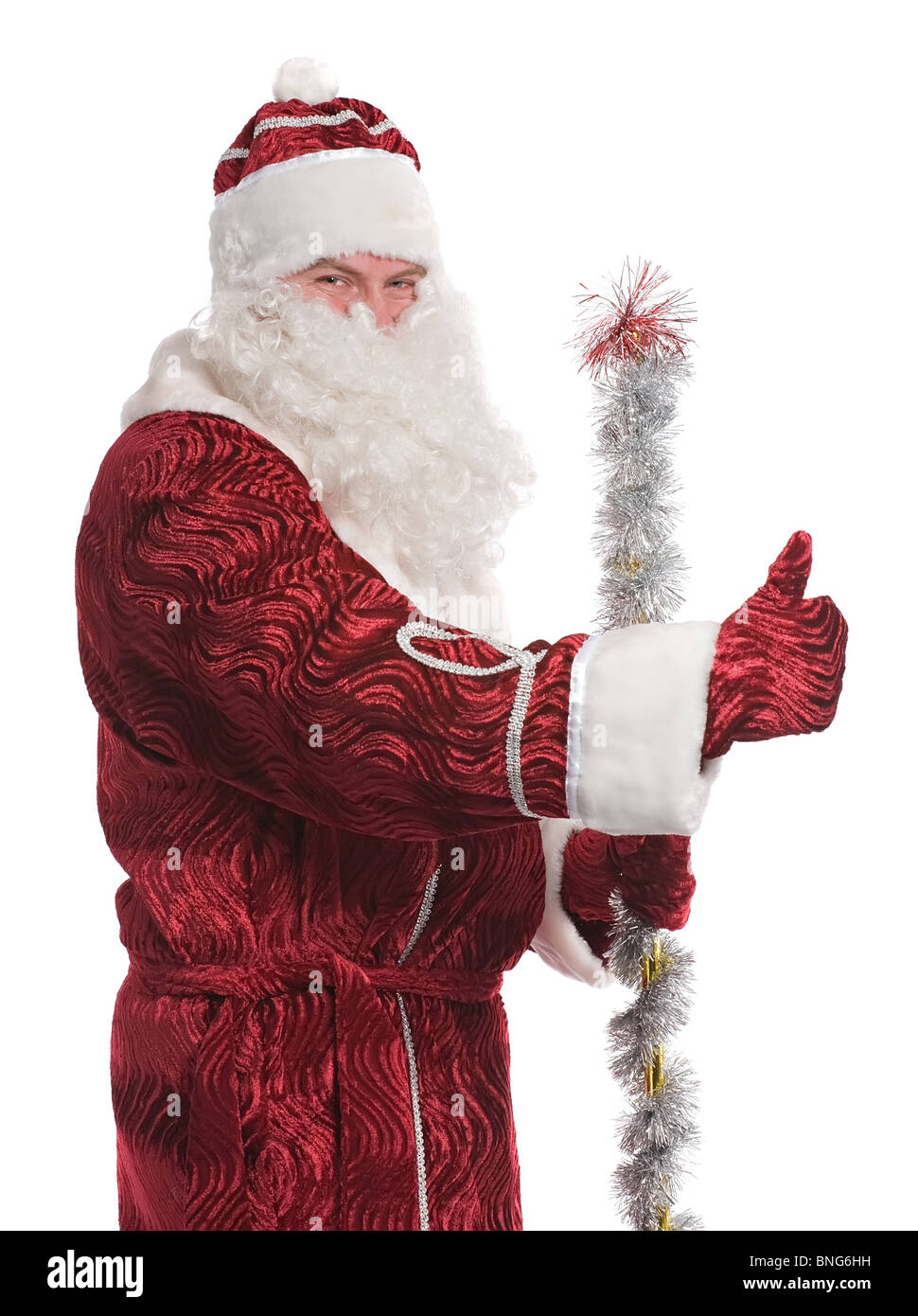 Santa with staff hi-res stock photography and images - Alamy
