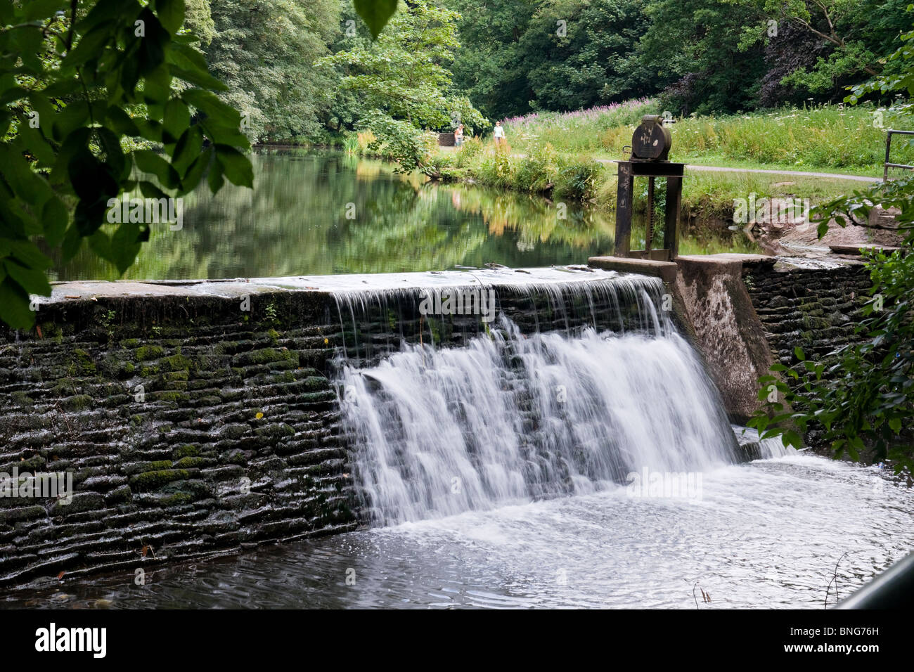 The Weir at Snuff Mills River Frome Bristol Stock Photo - Alamy