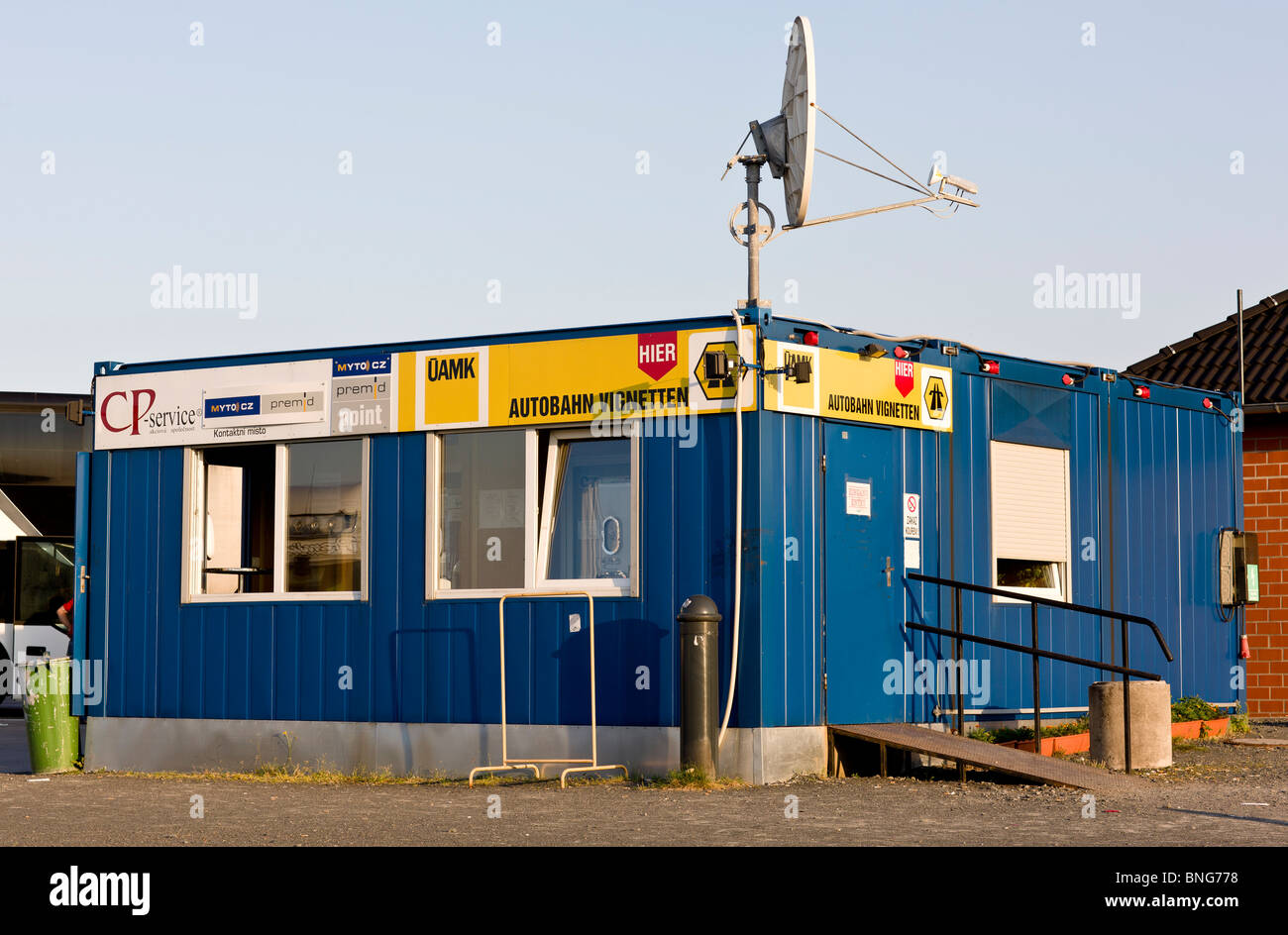 Toll road booth hi-res stock photography and images - Alamy