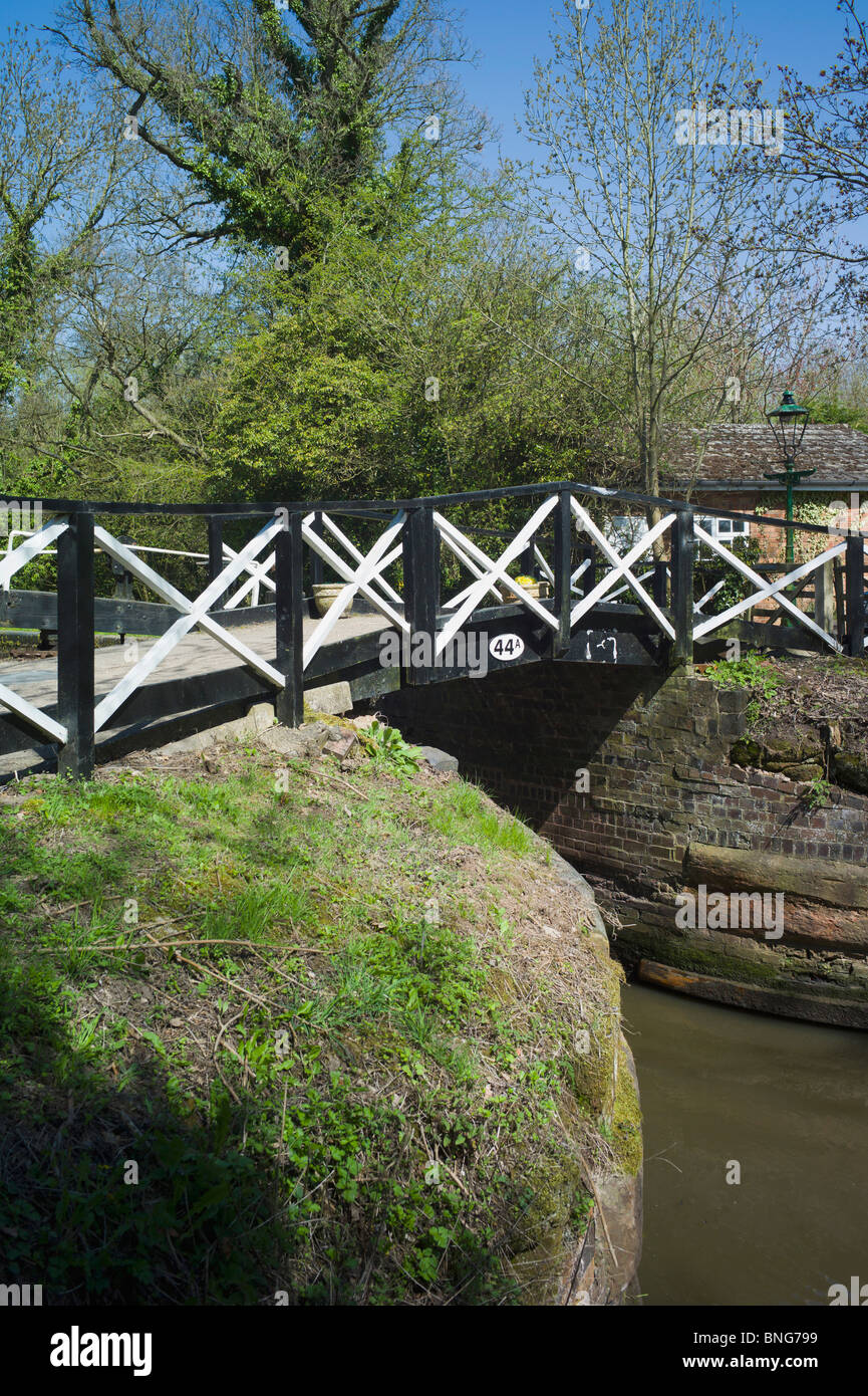 A bridge over a canal Stock Photo - Alamy