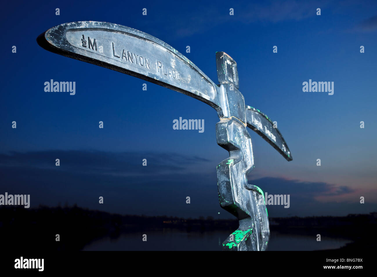 The Cromac Springs Millennium Milepost 2000 by David Dudgeon, part of ...