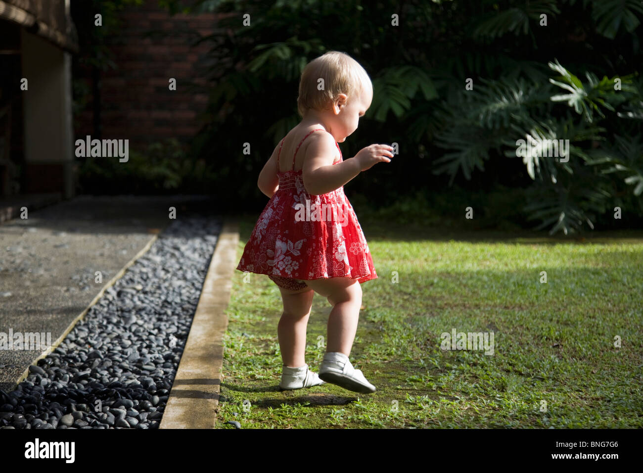 Walking learning cute hi-res stock photography and images - Alamy