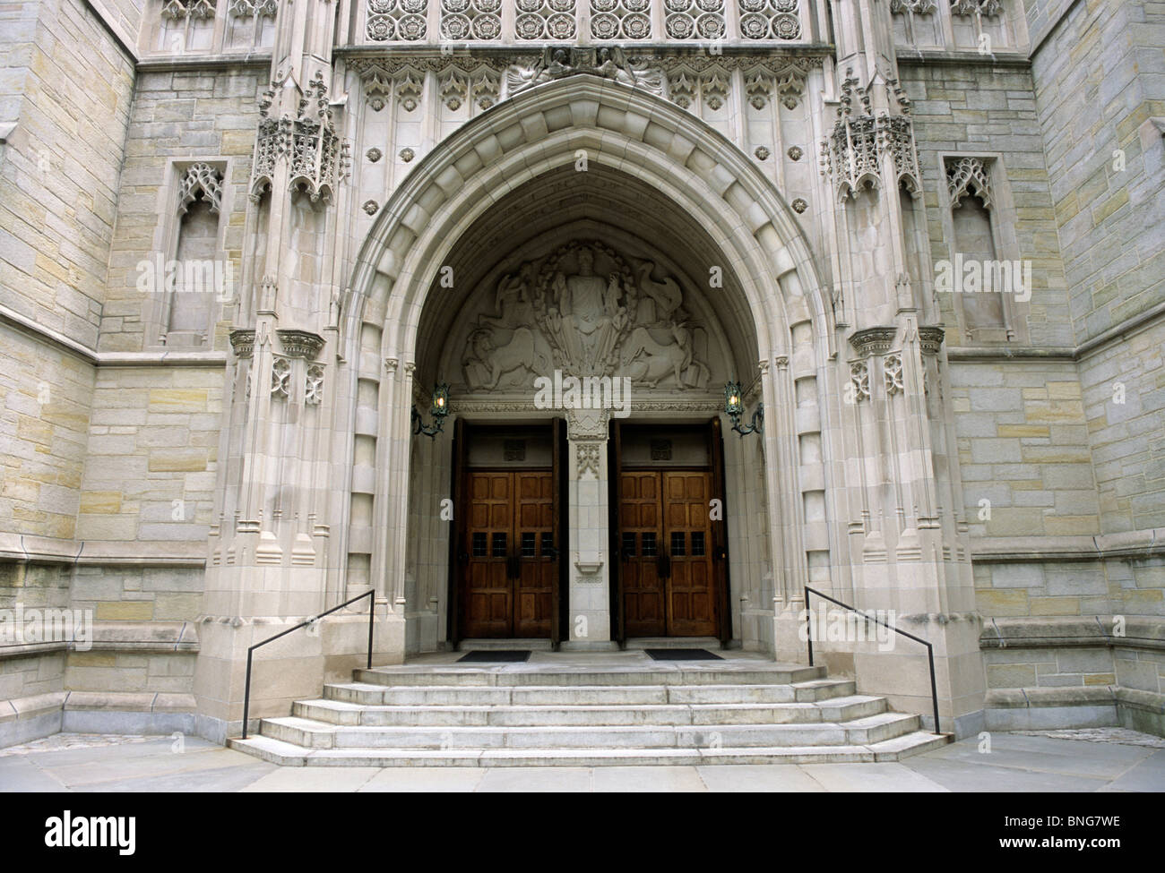 Princeton University. University Chapel gothic stone building exterior ...