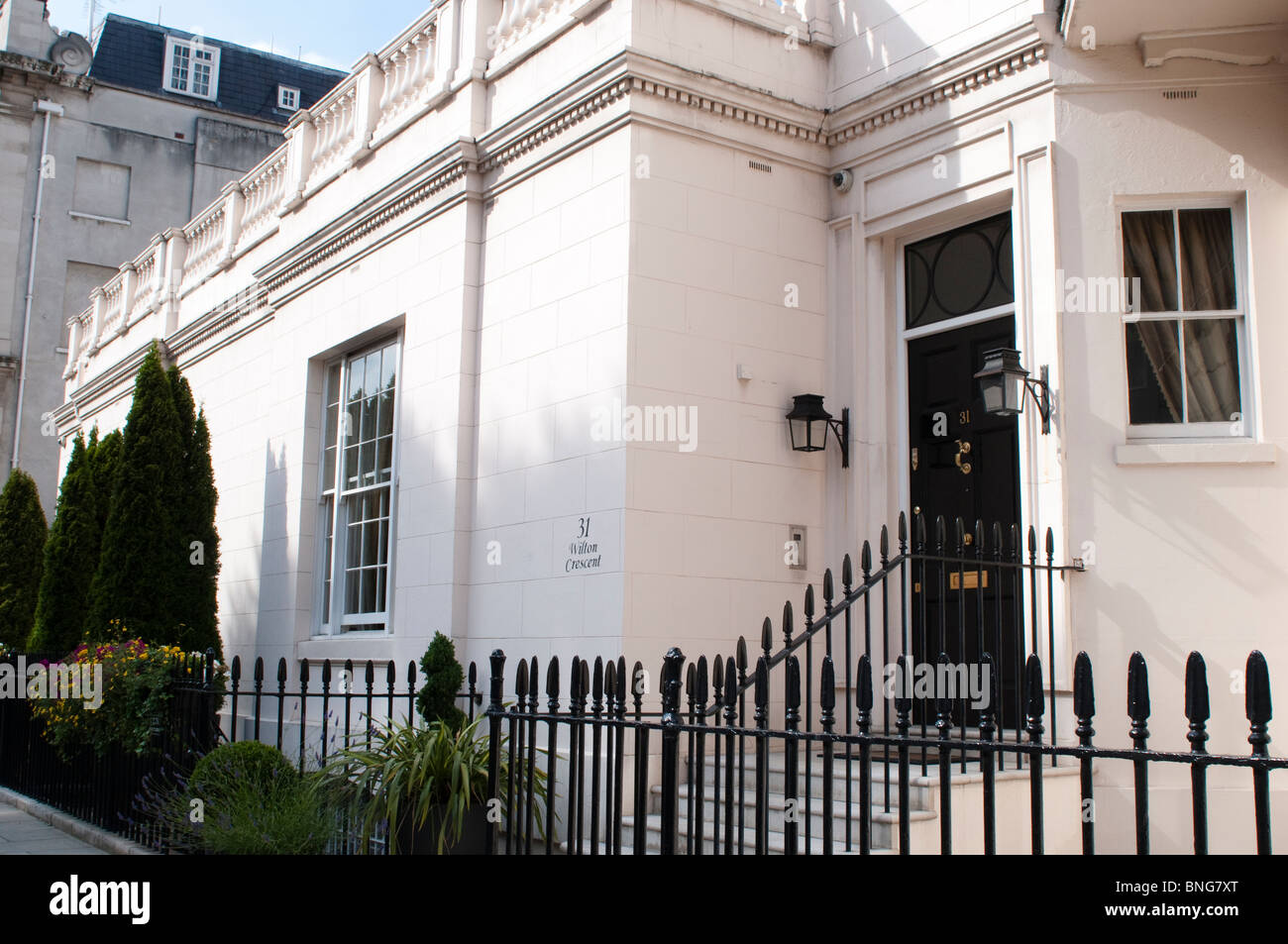 House on Wilton Crescent, London, SW1, UK Stock Photo - Alamy