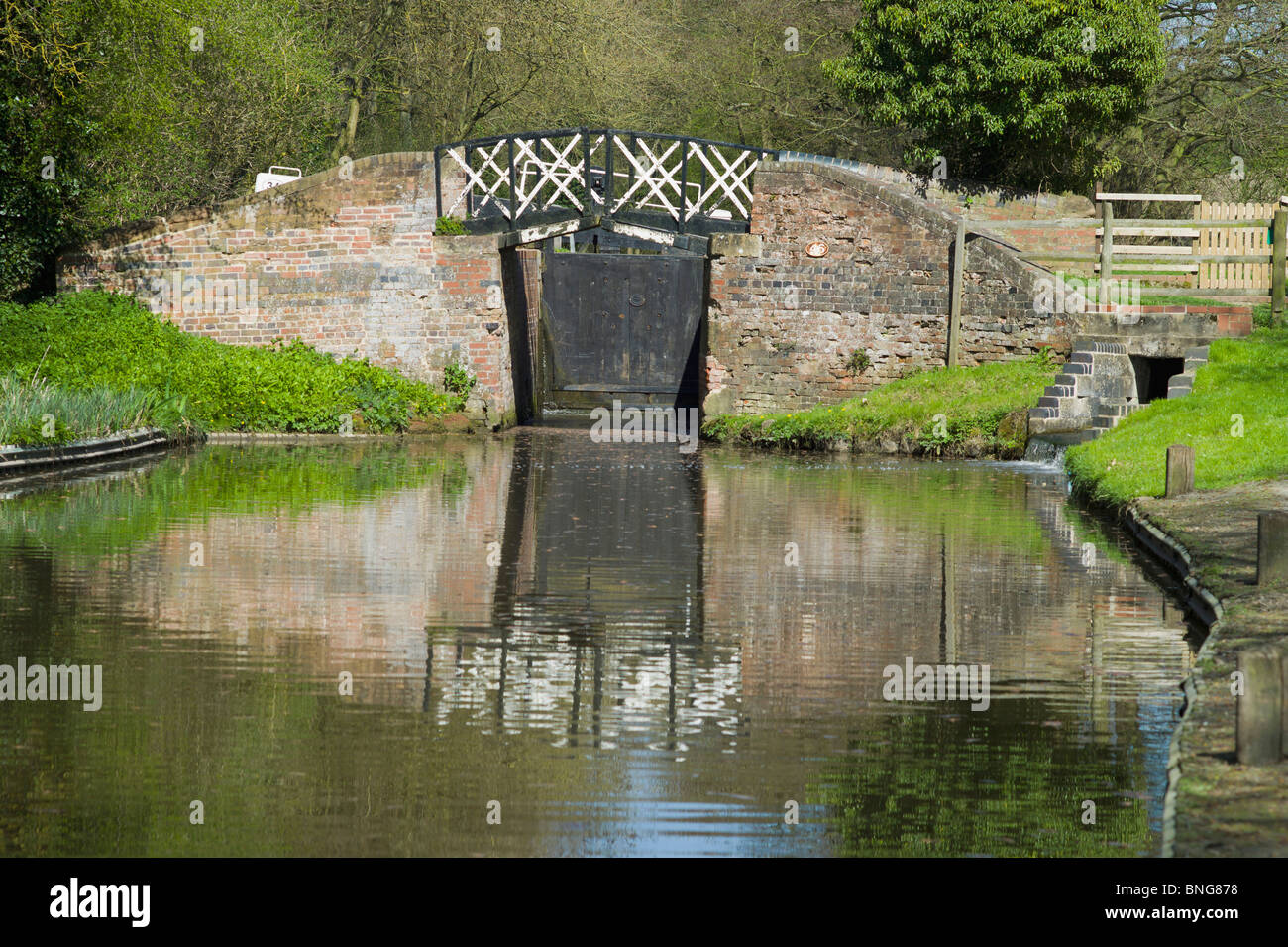 A bridge over a canal Stock Photo - Alamy