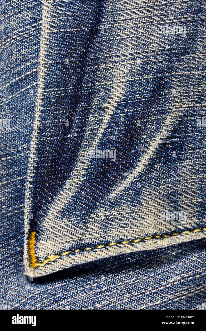 Yellow denim stitch hi-res stock photography and images - Alamy
